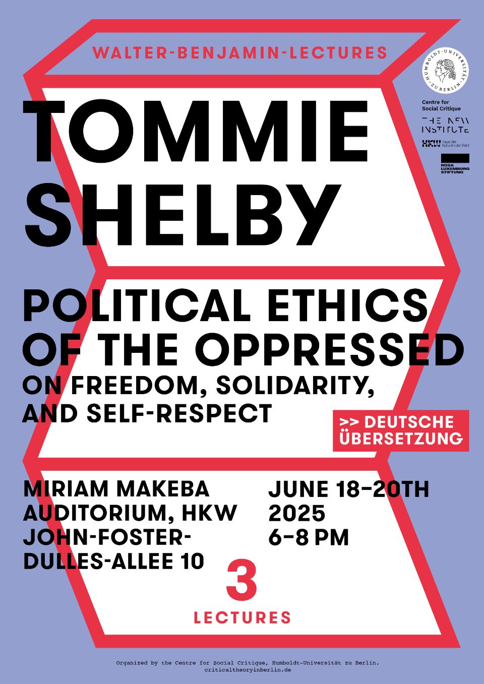 Walter Benjamin Lectures: Tommie Shelby | HKW Haus der Kulturen der Welt